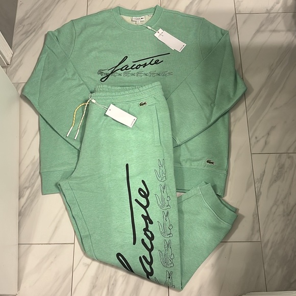 Lacoste | Shirts | Mens Lacoste Logo Sweatsuit | Poshmark